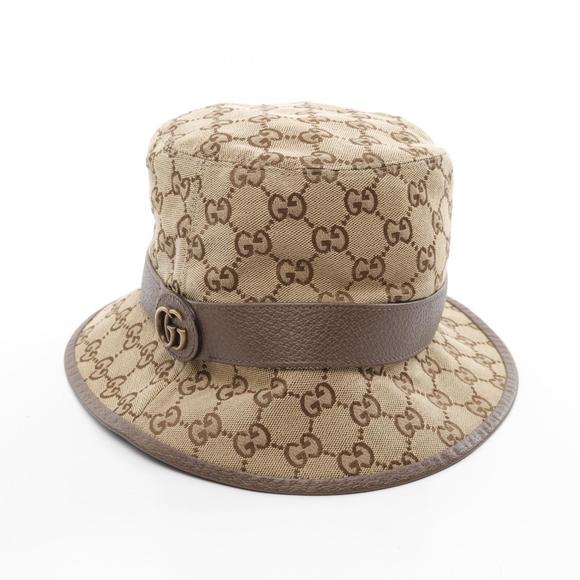 Gucci | Bags | Gucci Fedora Hat Gg Marmont Beige Brown | Poshmark